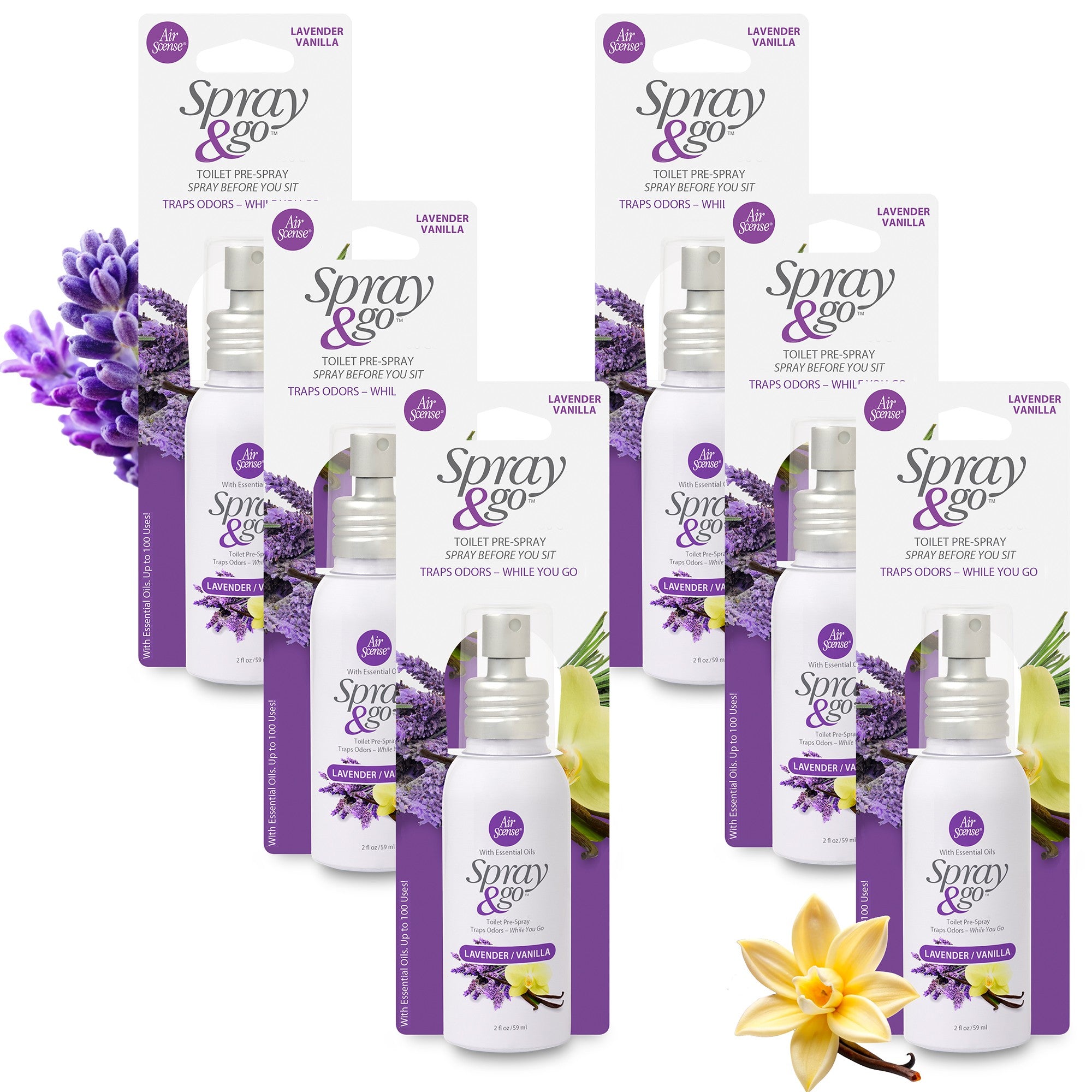 Spray & Go Lavender Vanilla | Neutralizes Odor And Promotes Relaxation ...
